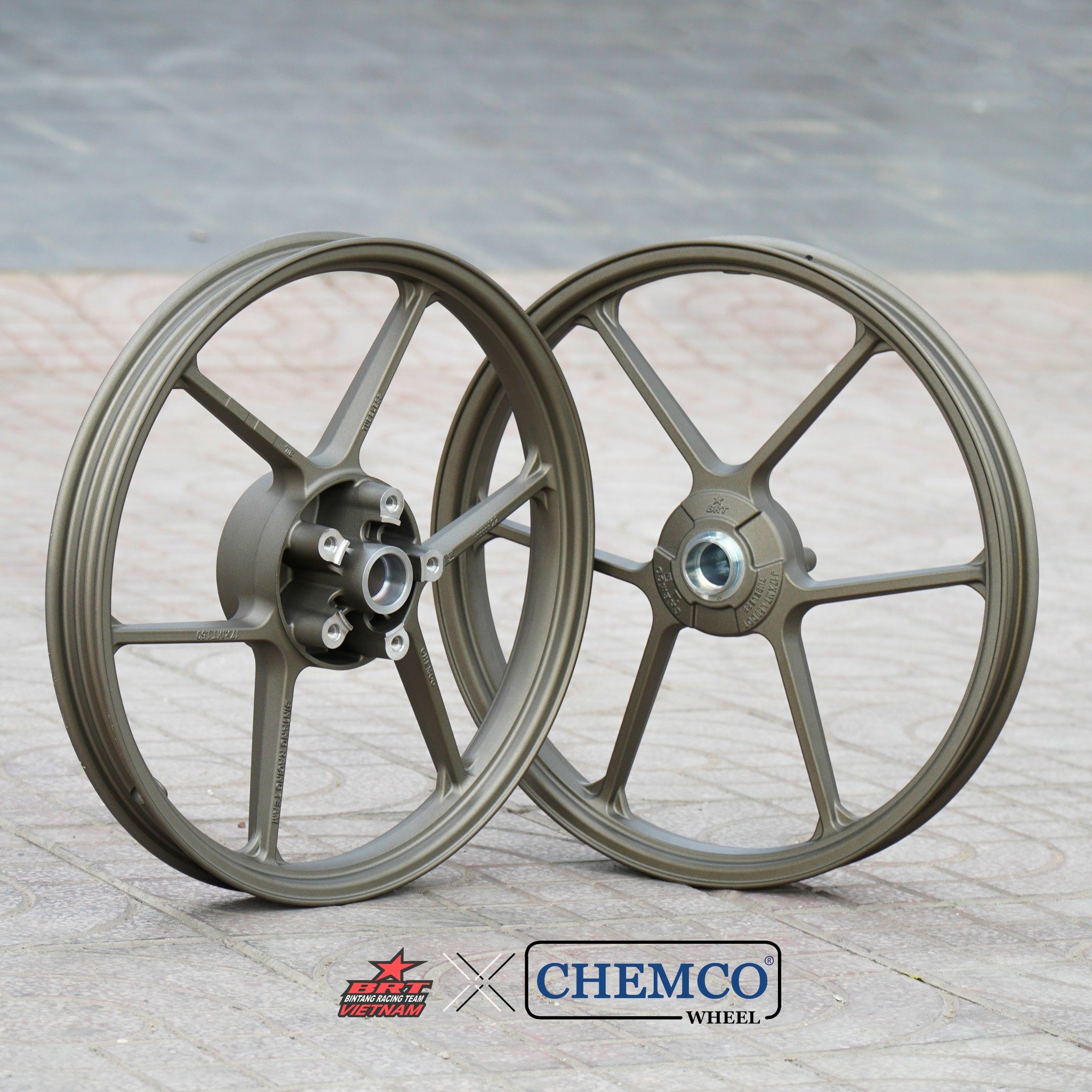Mâm BRT Chemco Custom Ex155 (Mod) 1.6-1.6/17 BLACK (BRT Chính Hãng ...